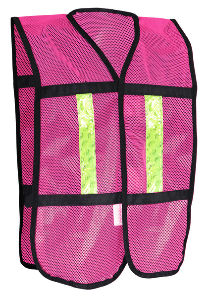 Chaleco de malla rosa de alta visibilidad con reflejante térmico – Casa.hectorpalacios